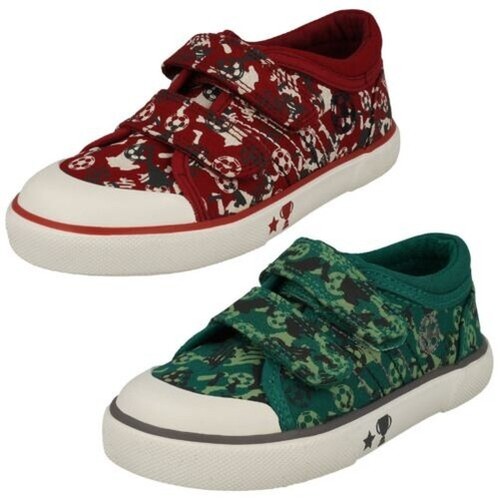 Childrens Boys Startrite Football Detailed Canvas Summer Shoes ...