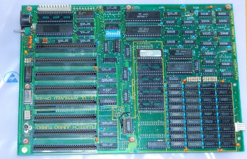 Intel 8088 4,77 / 8 MHz 640kB 8x XT 8 Bit XT Mainboard Fujitech Jumbo ...