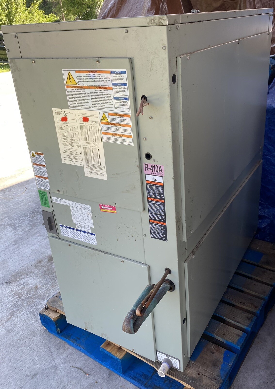 Trane 7.5 ton Odyssey™ Convertible Commercial Air Handler or Heat Pump ...