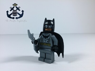 Lego DC Comics Minifigure Batman - Dark Bluish Gray Suit sh151 w ...