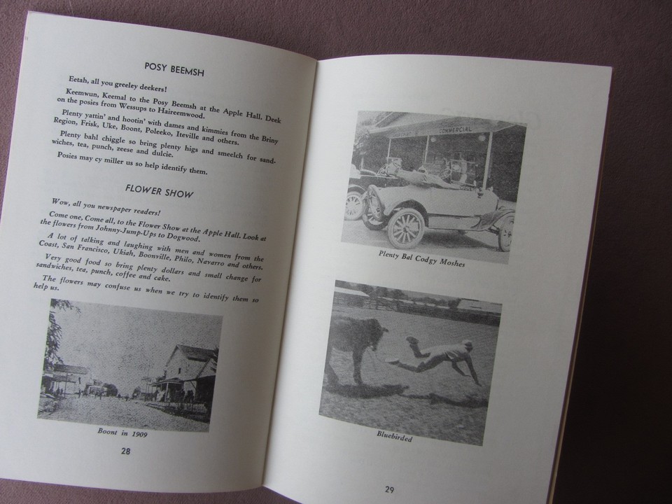 Orig 1979 A Slib of Lorey Book BOONTLING Boonville CA History Language ...