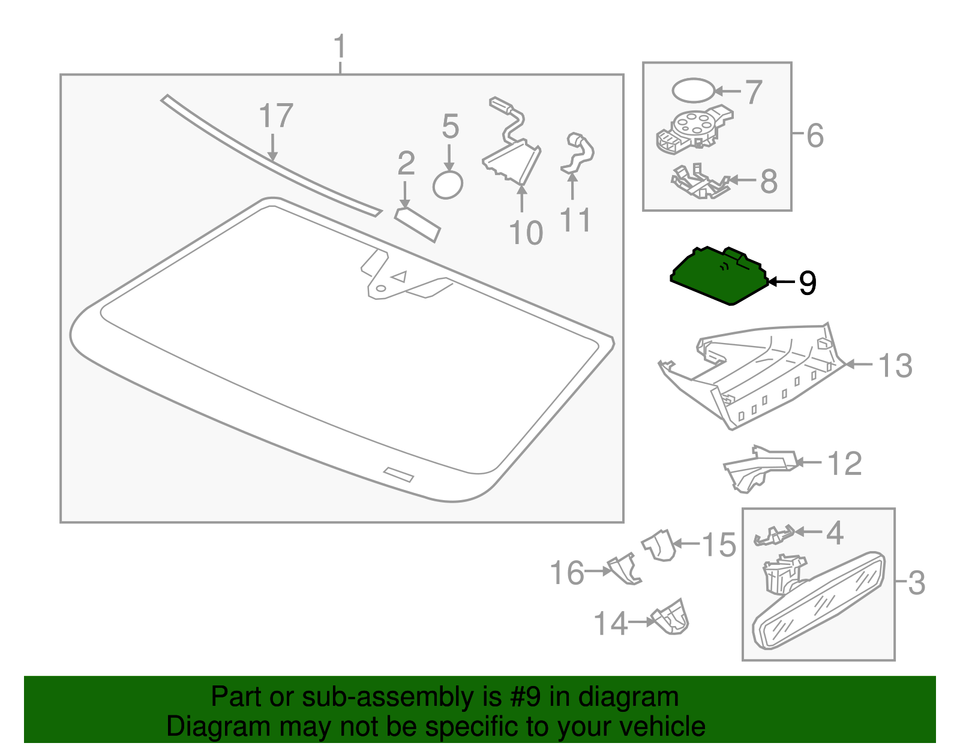 Genuine Volkswagen Lane Departure System Camera 5WA980653D | eBay