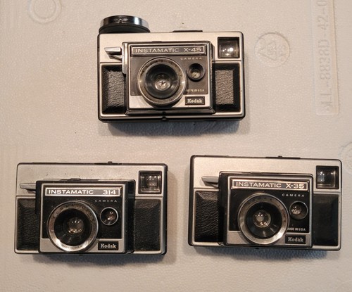 Vintage Kodak Instamatic Camera Lot X-45, 314, X-35 models Untested | eBay