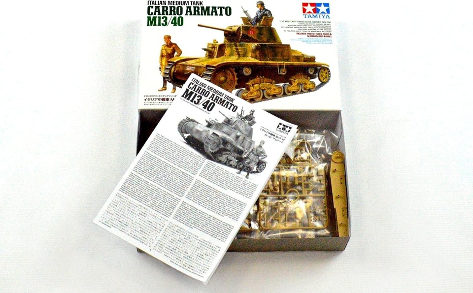 TamiyaMilitary Miniature Series No.296 Italian Carro Armato M13/40 ...