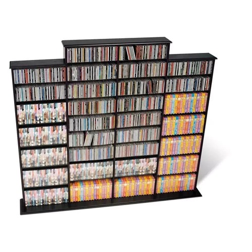 Prepac Media Storage Transitional Removable Shelves Multi DVD CD ...
