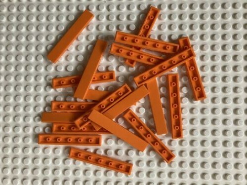 Lego 20 pieces Orange Smooth Tile 1x6 FREE SHIPPING | eBay
