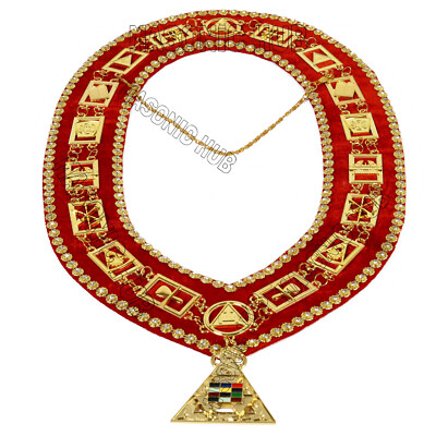 Masonic Royal Arch PHP Past High Priest Metal Chain Collar With Free ...