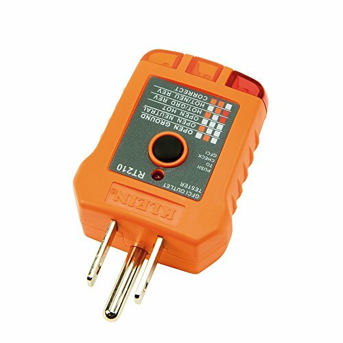 Klein Tools RT310 Receptacle Tester, AFCI and GFCI Outlet and Assorted ...
