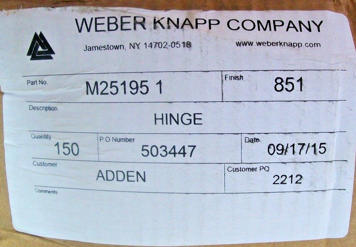 LOT OF 20 NEW ANTIQUE BRONZE WEBER KNAPP 2 1/2" SELF MORTISING HINGES ...