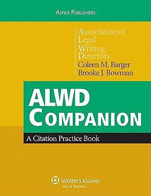 ALWD Citation Workbook by Barger (2010, Trade Paperback) for sale ...