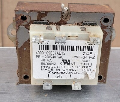 4000-09E07AE15 TYCO TRANSFORMER 240V 208V 50/60Hz FREE SHIPPING! | eBay