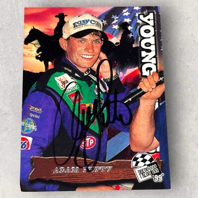 Adam Petty SPREE 1999 PRESS PASS YOUNG GUNS RARE ROOKIE signed VINTAGE ...
