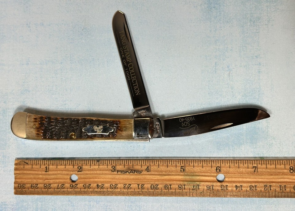 Case 6254 Trapper Knife, 1935-1940 50 cent Tang Stamp Collection 1 of ...