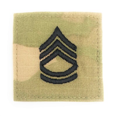 US Army OCP Rank 2x2 With Hook Fastener - E7 Sergeant First Class | eBay