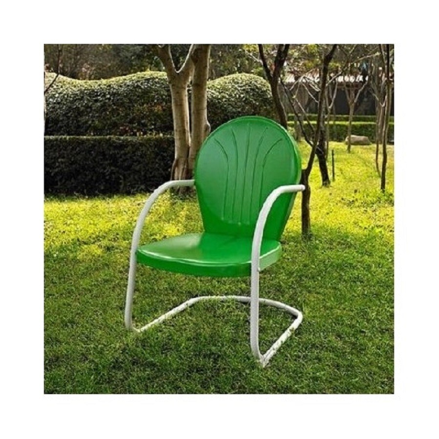 NEW Metal Vtg Patio Lawn Furniture Retro Clam Shell Chair Spring Base ...