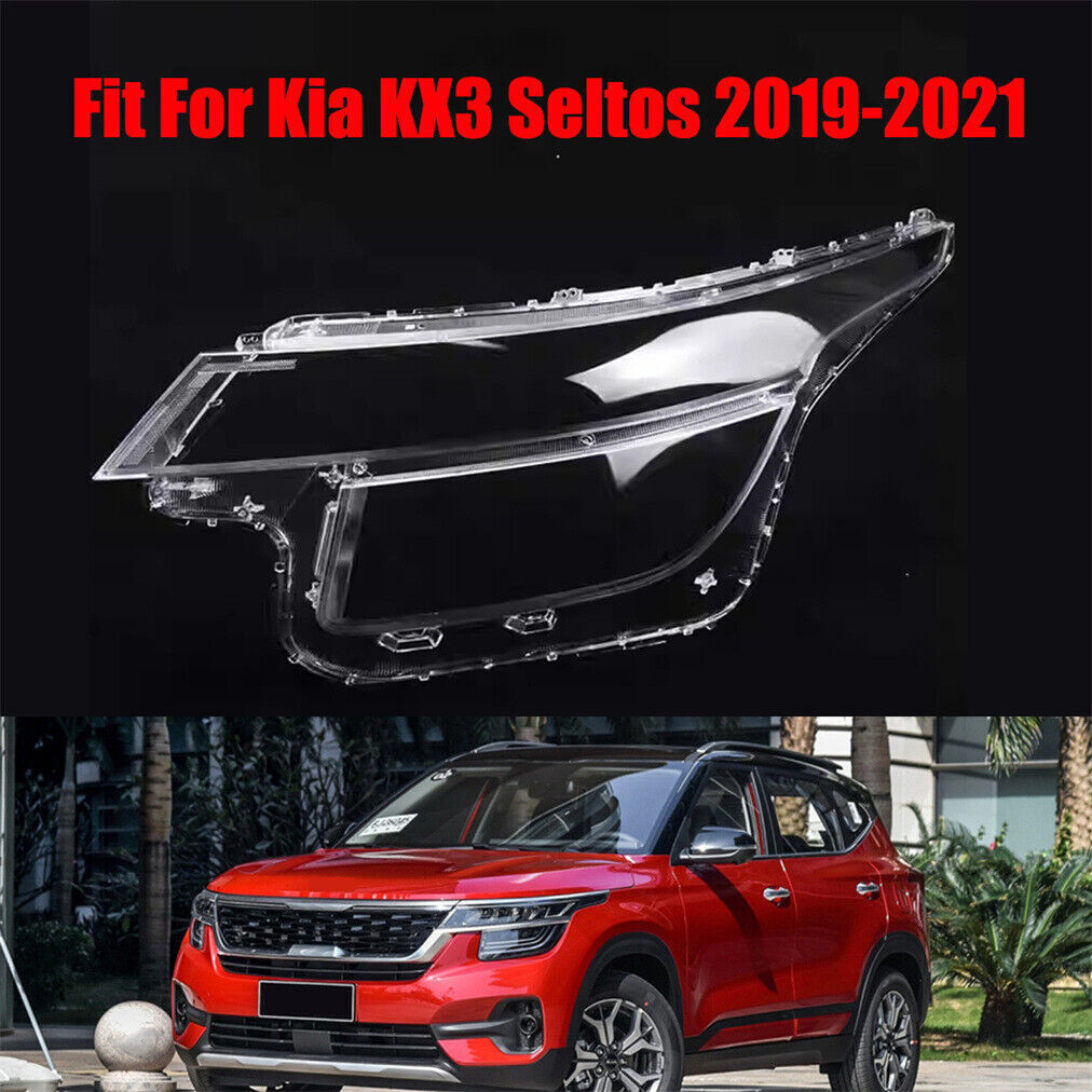Fit For Kia KX3 Seltos Headlight Headlamp Clear Lens Left Cover 1Pcs ...