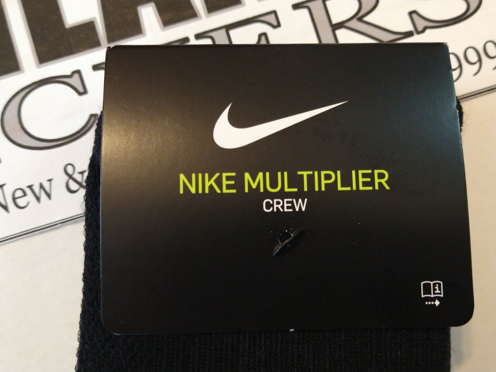 Nike Multiplier Dri Fit Crew Socks (2 Pairs) SX7557-010 Men's Size 8-12 ...