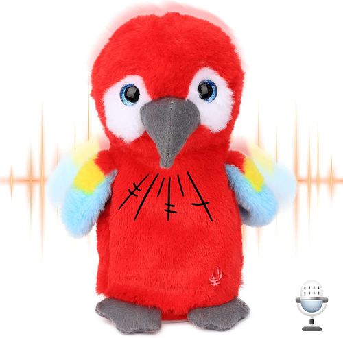 Talking Parrot Repeats What You Say Nodding Electric Interactive ...