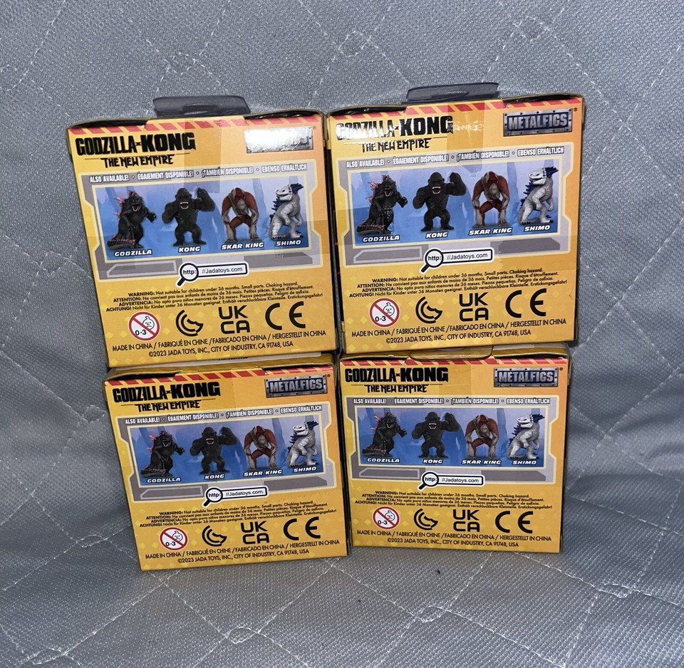 2024 JADA METALFIGS Godzilla x Kong The New Empire Key Chains Lot of 4 ...