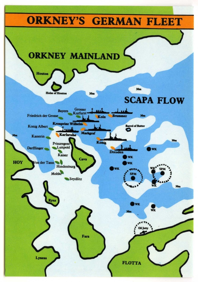 Scapa Flow Map Scapa Flow Facts For Kids