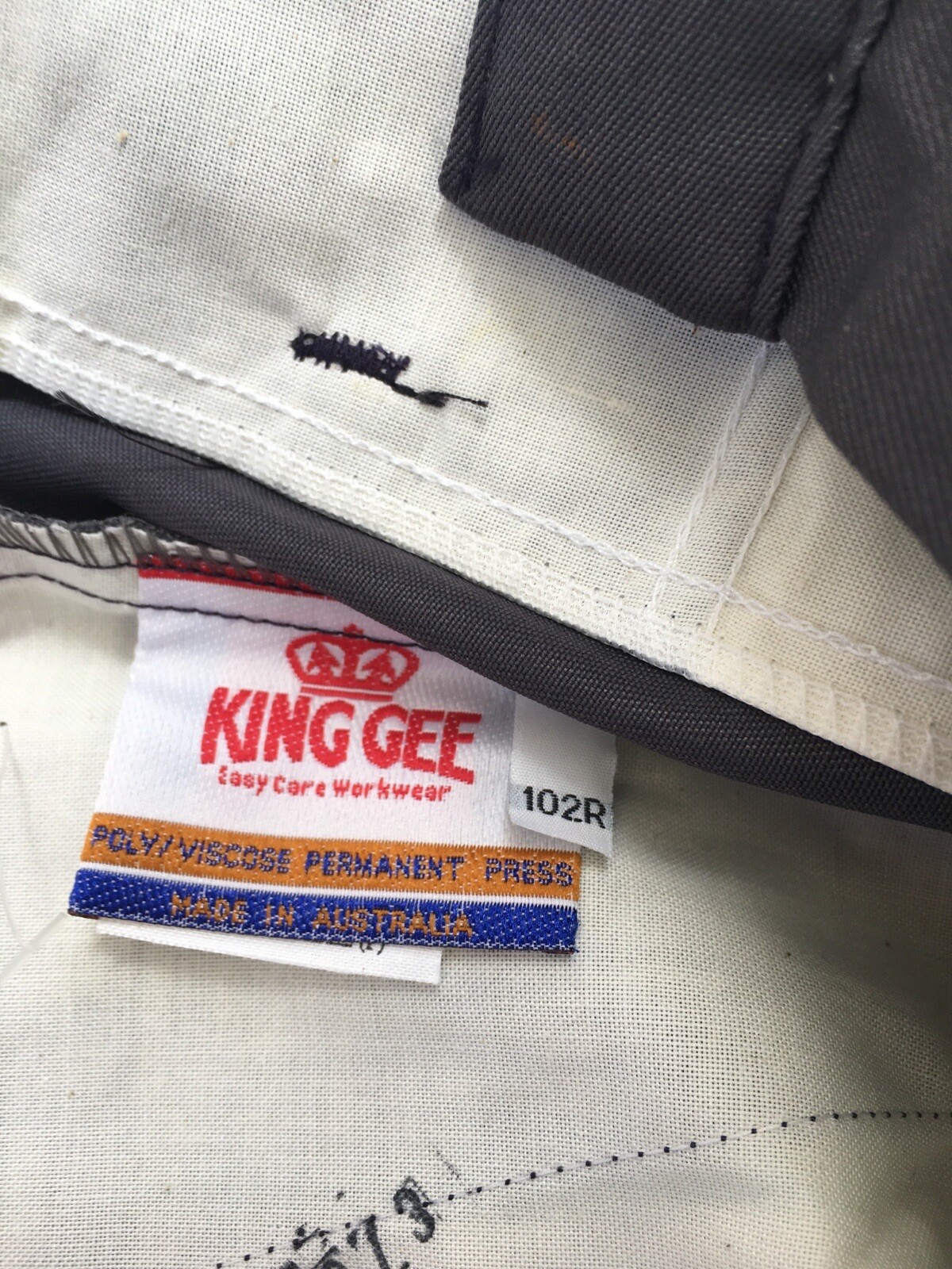 King Gee Khaki Trousers Size 102r | eBay