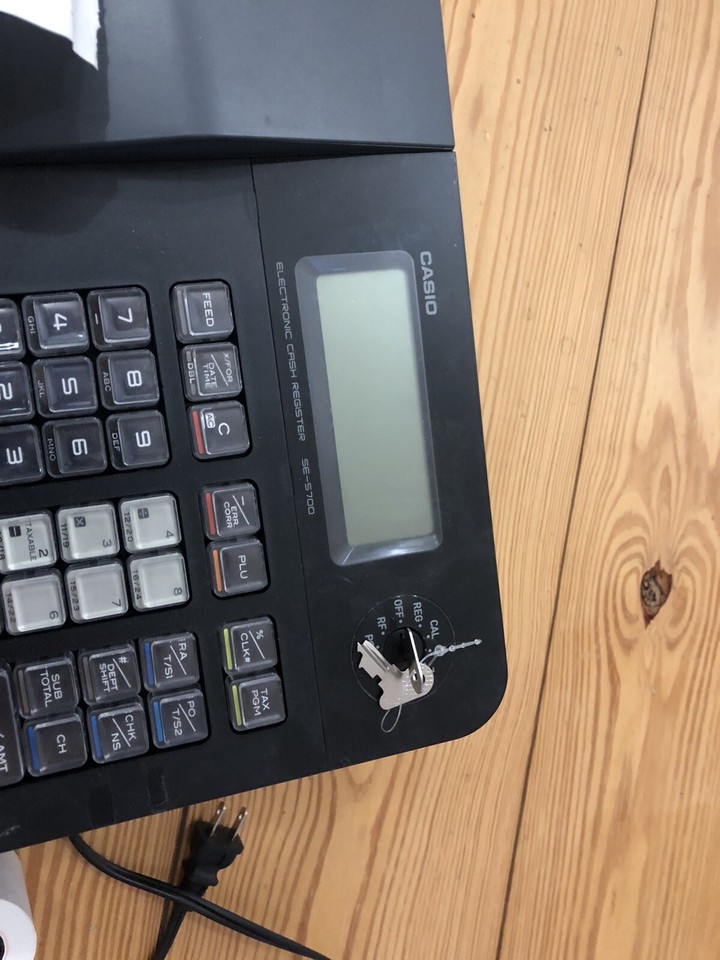 Casio SE-S700 Electronic Cash Register - Black With Function Keys | eBay