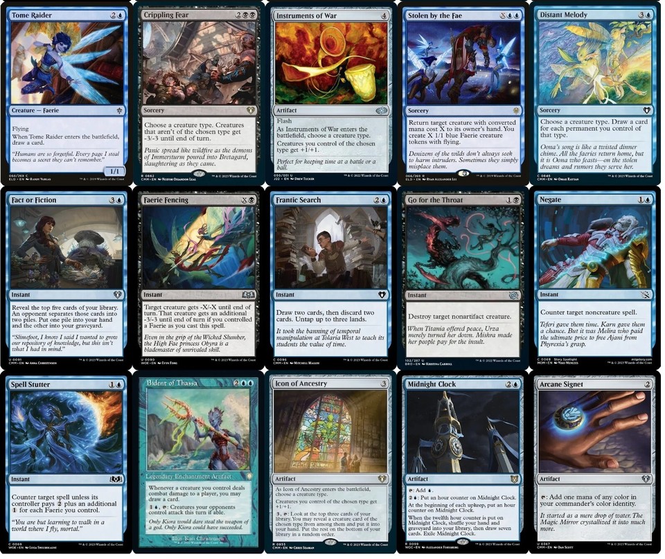 Commander Dimir Faerie Deck - Blue Black - cEDH EDH - Powerful - 100 ...