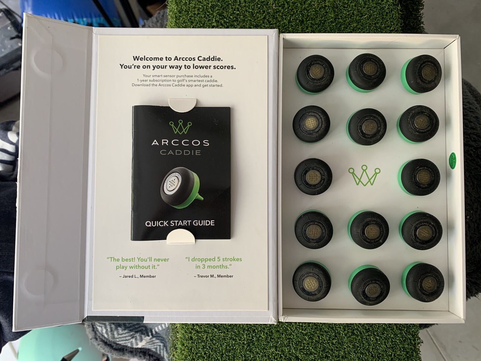 Arccos Caddie Smart Sensors - Full set of 14 including putter Gen 3 | eBay