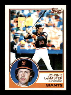 1983 Topps #154 Johnnie LeMaster NM/NM+ Giants 244933 | eBay