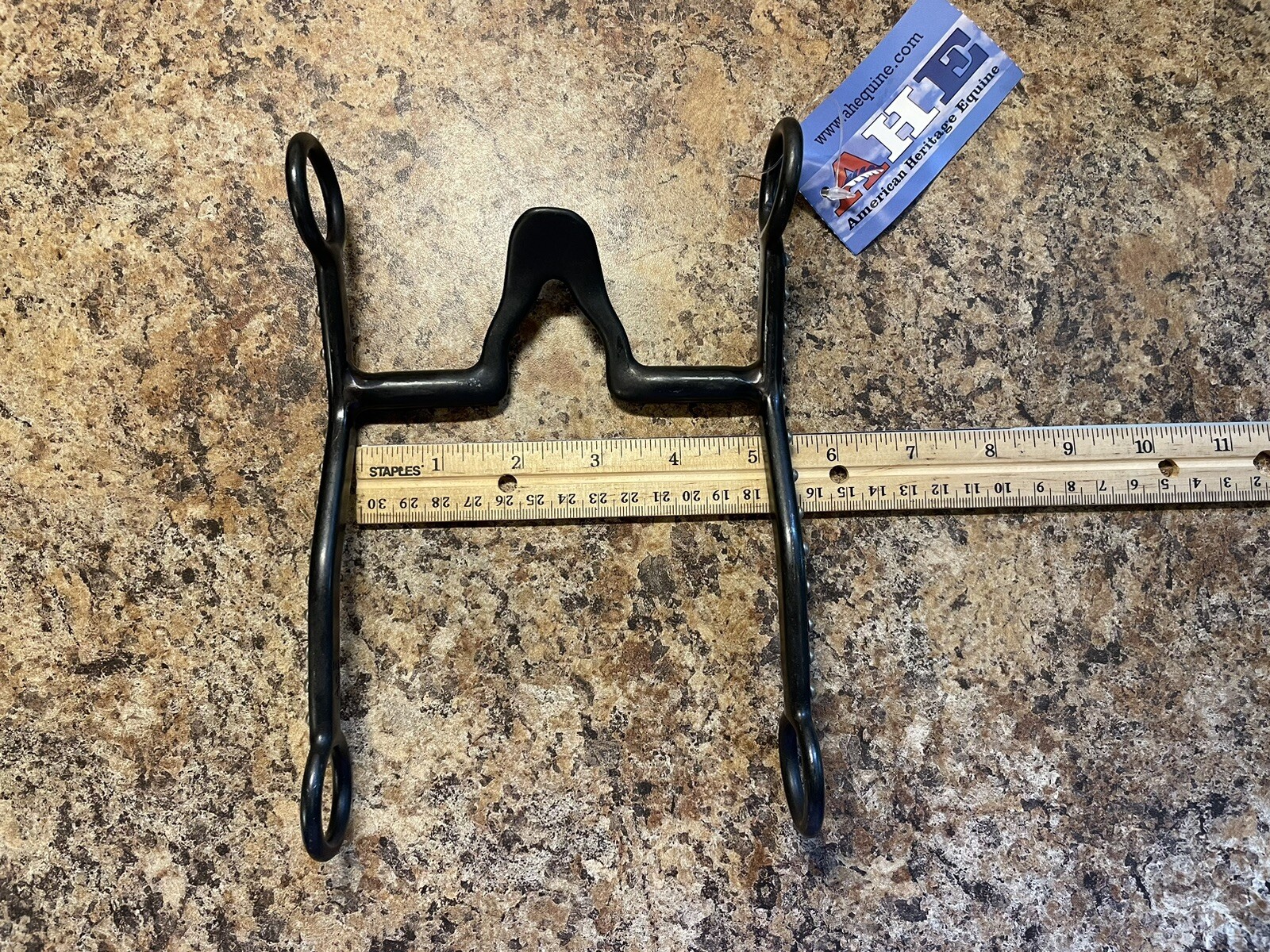 C 102 HILASON Black Steel Training Bit Cathedral Mouth Western Tack for ...