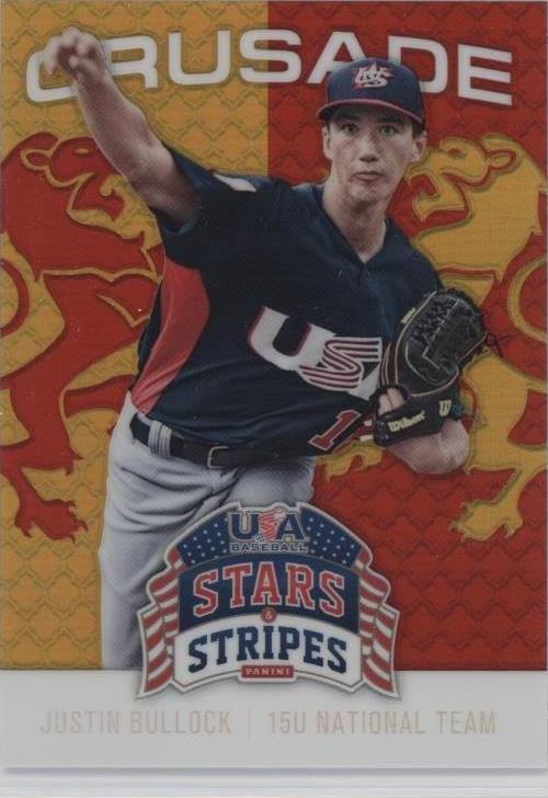 2015 Panini Stars and Stripes - Crusade Justin Bullock #54 Red /99 (RC ...