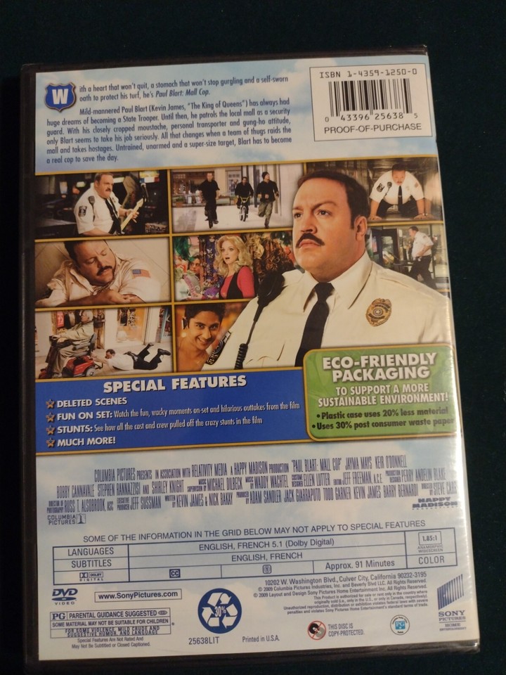 Paul Blart Mall Cop (DVD 2009) Kevin James factory sealed | eBay