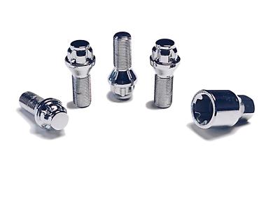 Set of 4 Chrome 14x1.25 Wheel Bolt Lock BMW X1 X2 X4 X3 X5 X6 M2 M3 M4 ...