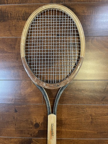 Professional Model Laminated Construction Vintage Wood Tennis Racquet ...