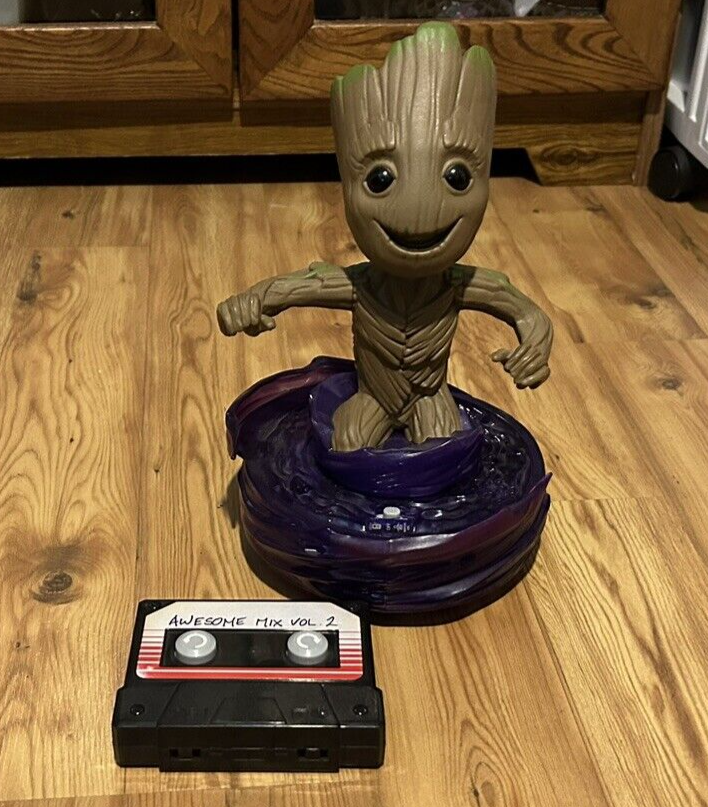 JAKKS Guardians of The Galaxy Groot Light Up Spinning Action Figure ...