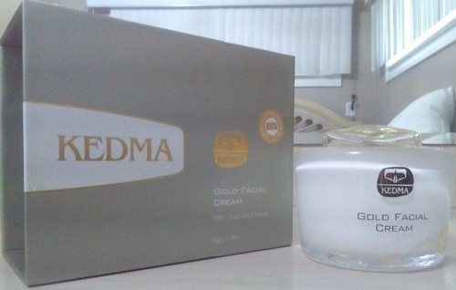 KEDMA GOLD FACIAL CREAM-24K-DEAD SEA MINERALS-1.7 fl oz / 50 ml-BRAND ...