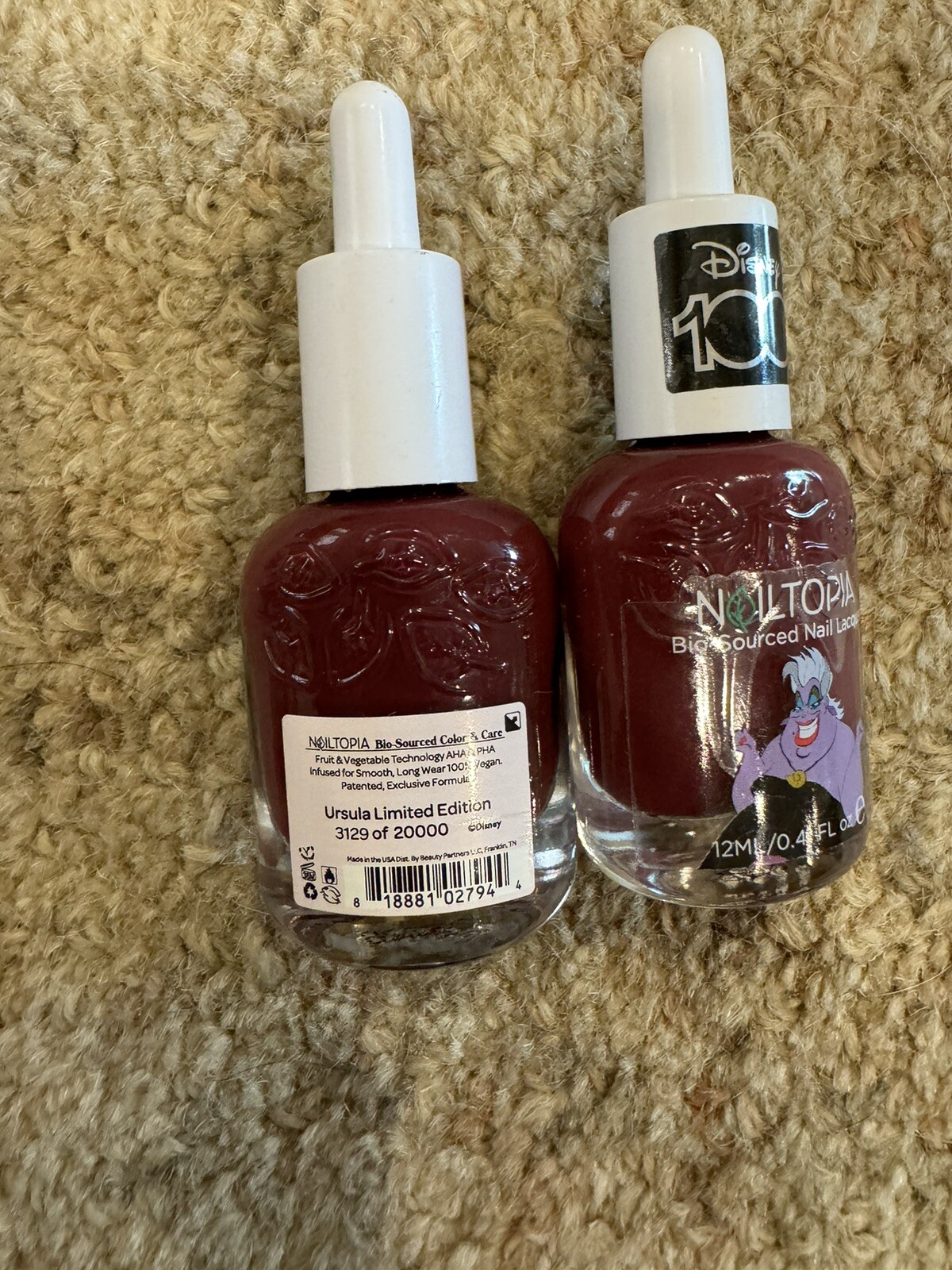 Nailtopia Disney 100 Ursula Mauve Nail Lacquer Polish Collection 0.41oz ...