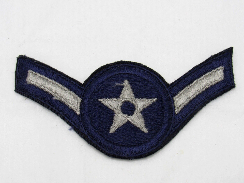 WWII USAF U.S. Air Force UNIFORM Patches ~AIRMAN FIRST CLASS Chevron ...