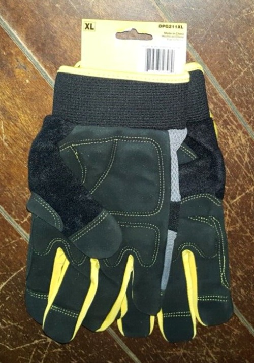 DeWalt XL Synthetic Leather Gloves with Foam Padded Palm & Knuckles! # ...
