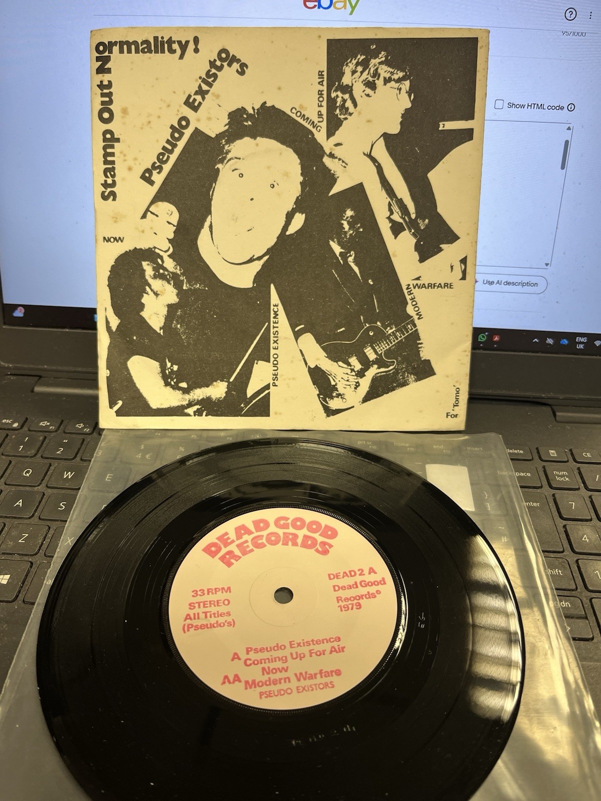 Pseudo Existors ‎– Stamp Out Normality! RARE PUNK 7" | eBay