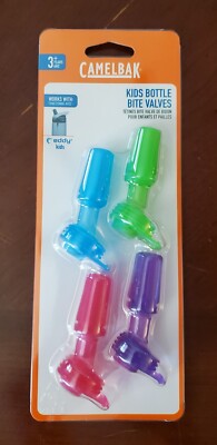 CamelBak Eddy Kids Bite Valves 4-Pack Bottle Replacement Blue/Green ...