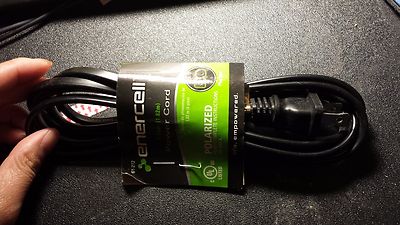 enercell 6-ft polarized power cord 10A 125V, ws-004, E115330, 610-0212 ...