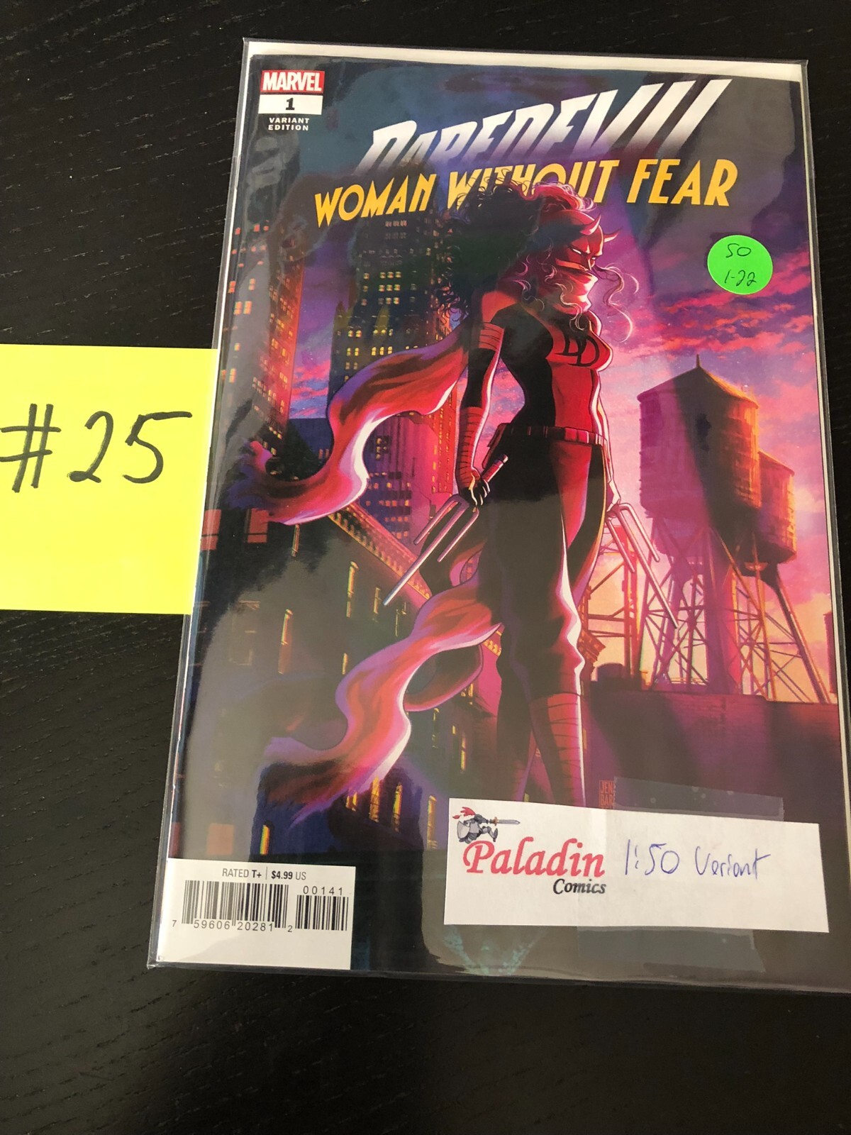 Marvel Comics Daredevil Woman Without Fear #1 1:50 Variant Jen Bartel ...