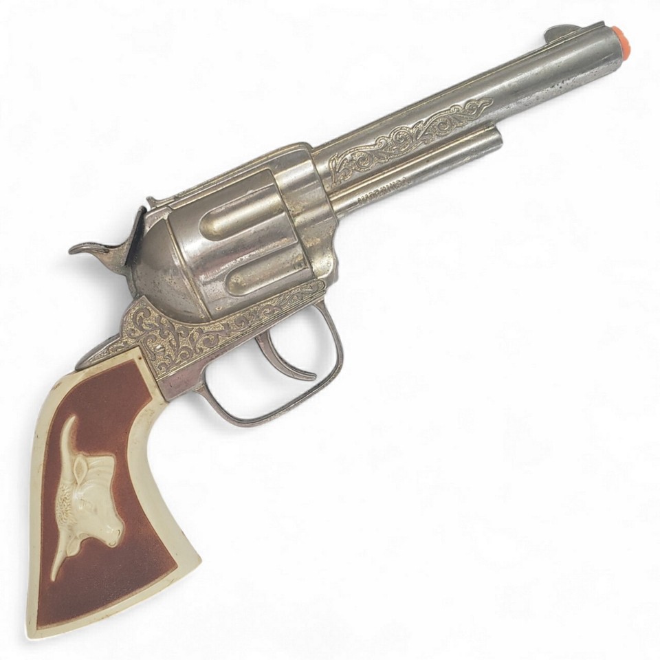 Vintage Hubley Die-Cast Toy Cap Gun Embossed Steer Handle Made the in ...