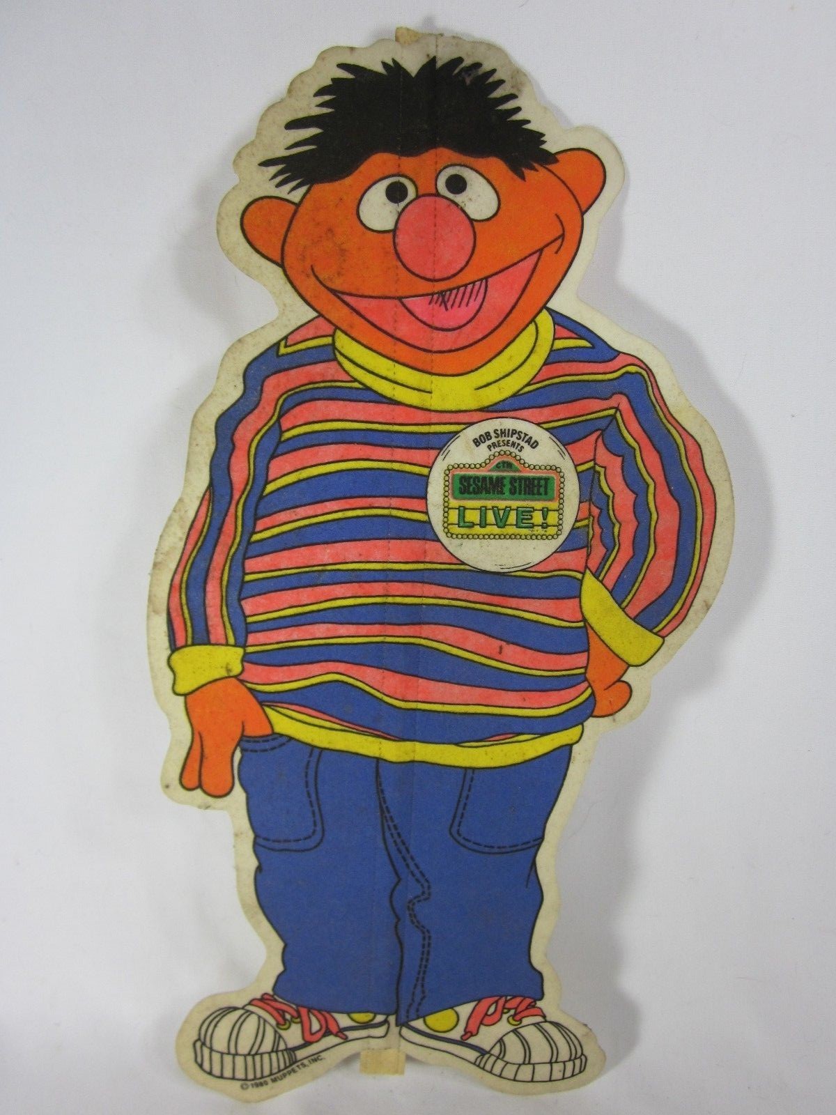 1980s Rare Muppets Ernie Hand Felt Banner Show Bob Shipstad Sesame ...
