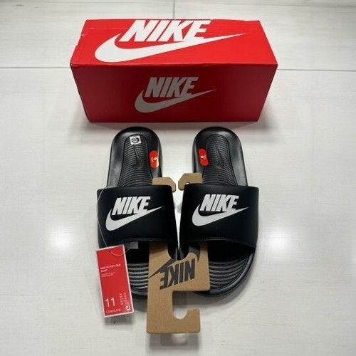Nike Victori One Slides, Size 11, Black / White / Black | eBay