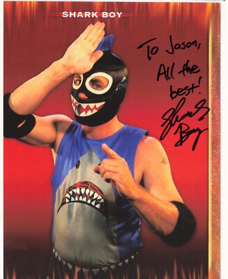Shark Boy TNA WCW SIGNED AUTOGRAPHED Photo 8x10 "to Jason" | eBay