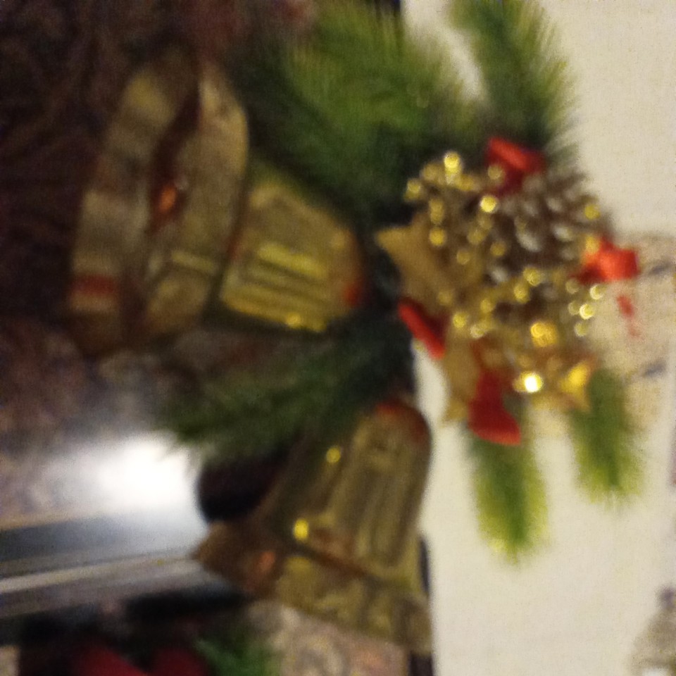 Red & gold Christmas Bells Decoration For Door Or Other x2 | eBay