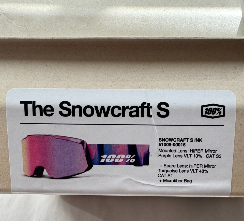 100% HIPER Snowcraft S INK 51009-00016 MIRROR PURPLE LENS / TURQUOISE LENS - NEW 196261056532| eBay