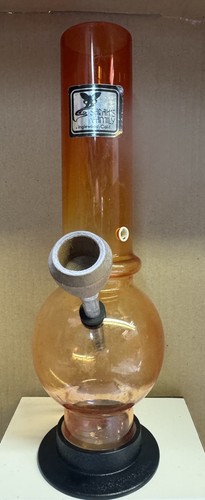 Sarah’s Family Vtg Unused Orange Bong pipe 10 inch 1970 Roach Clip | eBay